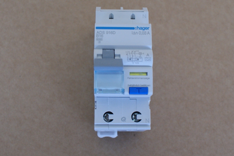 Mosel-Elektro|Hager ADS913D FI-LS 1P+N 6kA B-13A 30mA Typ A QC günstig kaufen hier im Onlineshop