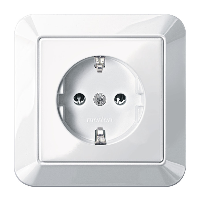 Mosel-Elektro|Merten MEG2301-1019 SCHUKO-Steckdose mit voller ...
